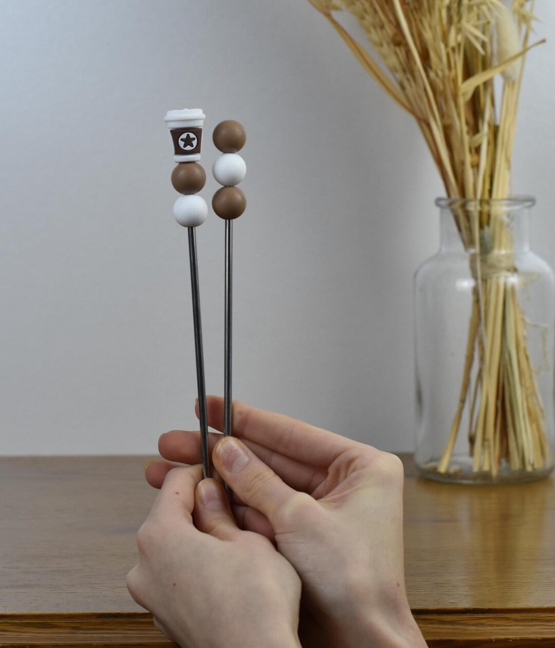 Amigurumi Decorative Sewing Sticks (pair) - Takeaway Coffee Cup - 3.5mm ...