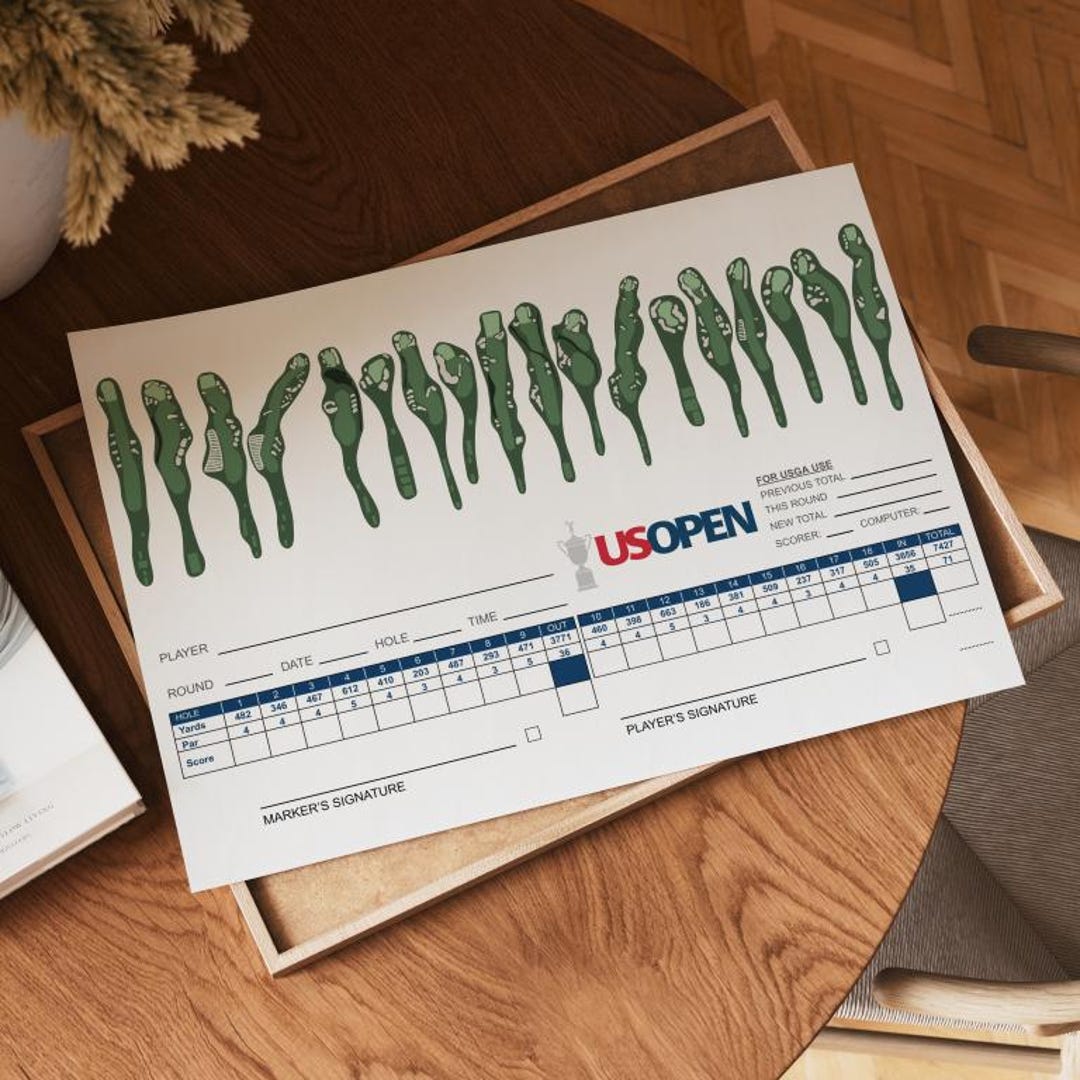 Oakmont Us Open Scorecard Art Print, Golf Art Prints - Etsy