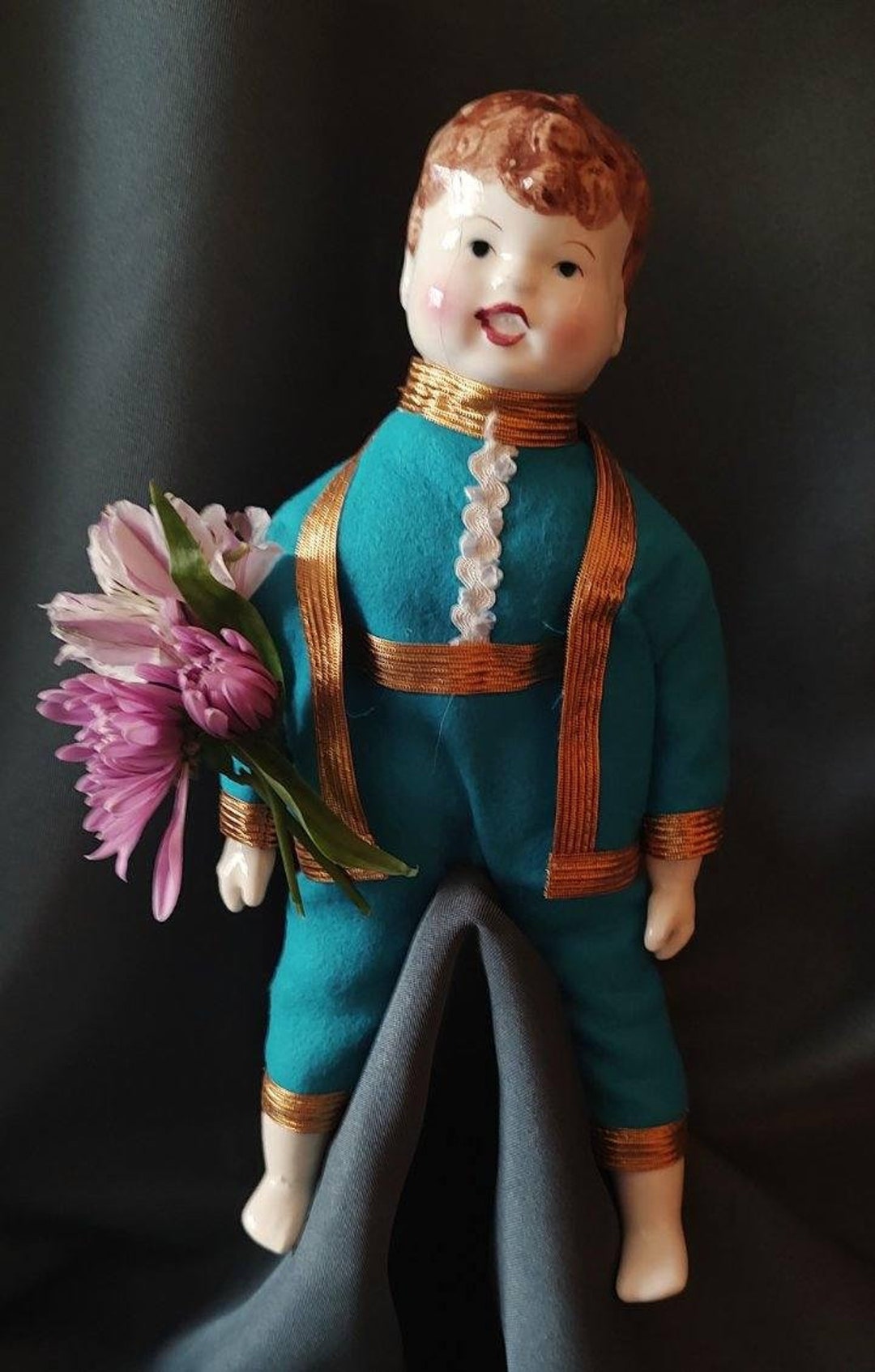 Rare Shackman Porcelain Boy Doll: 11" Vintage Collectible - Etsy