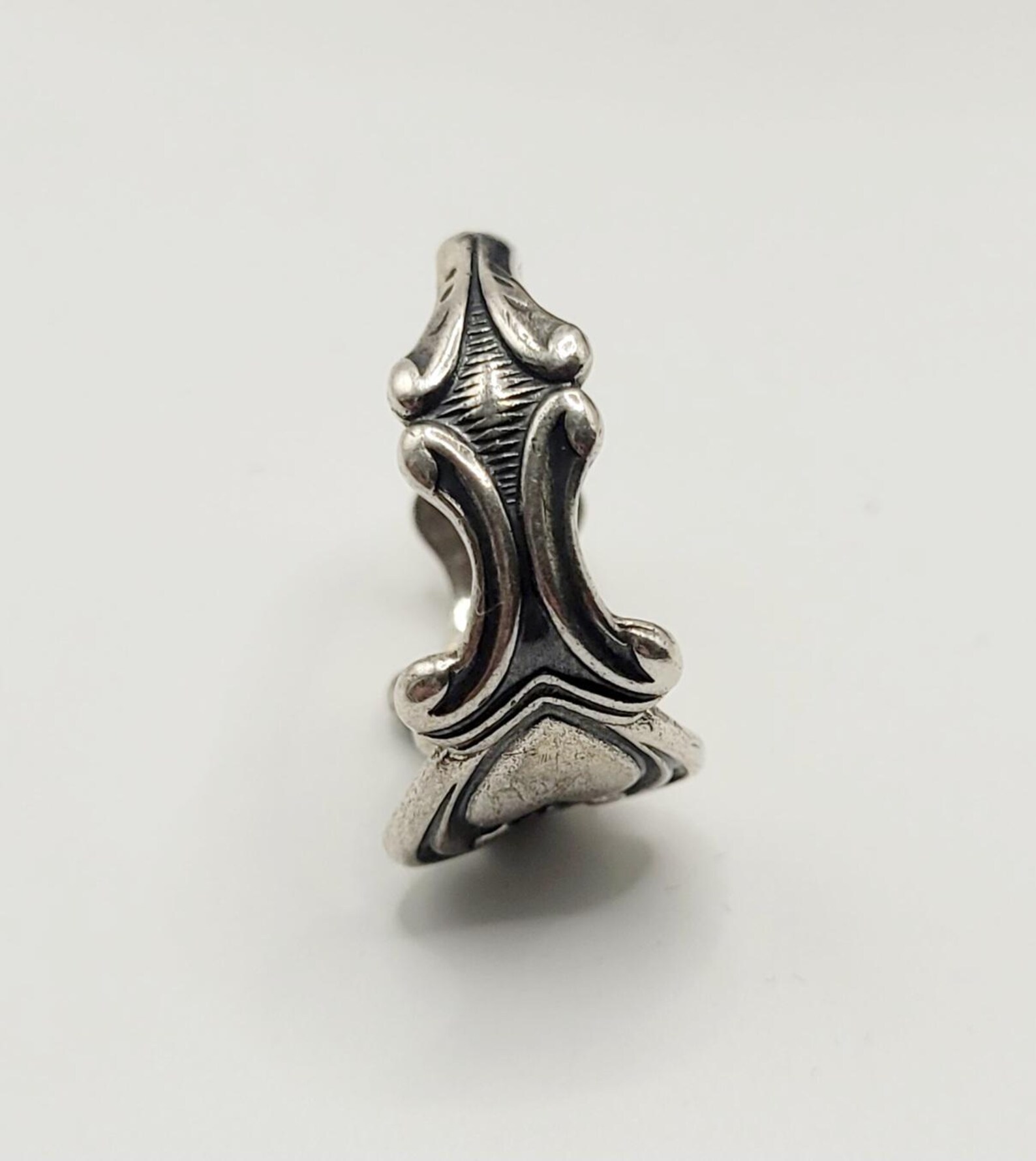 Vintage Avon Sterling Silver Adjustable Heart Ring – 925 Floral Scroll ...