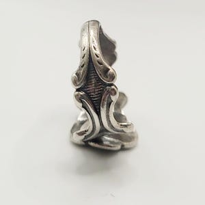 Vintage Avon Sterling Silver Adjustable Heart Ring – 925 Floral Scroll ...