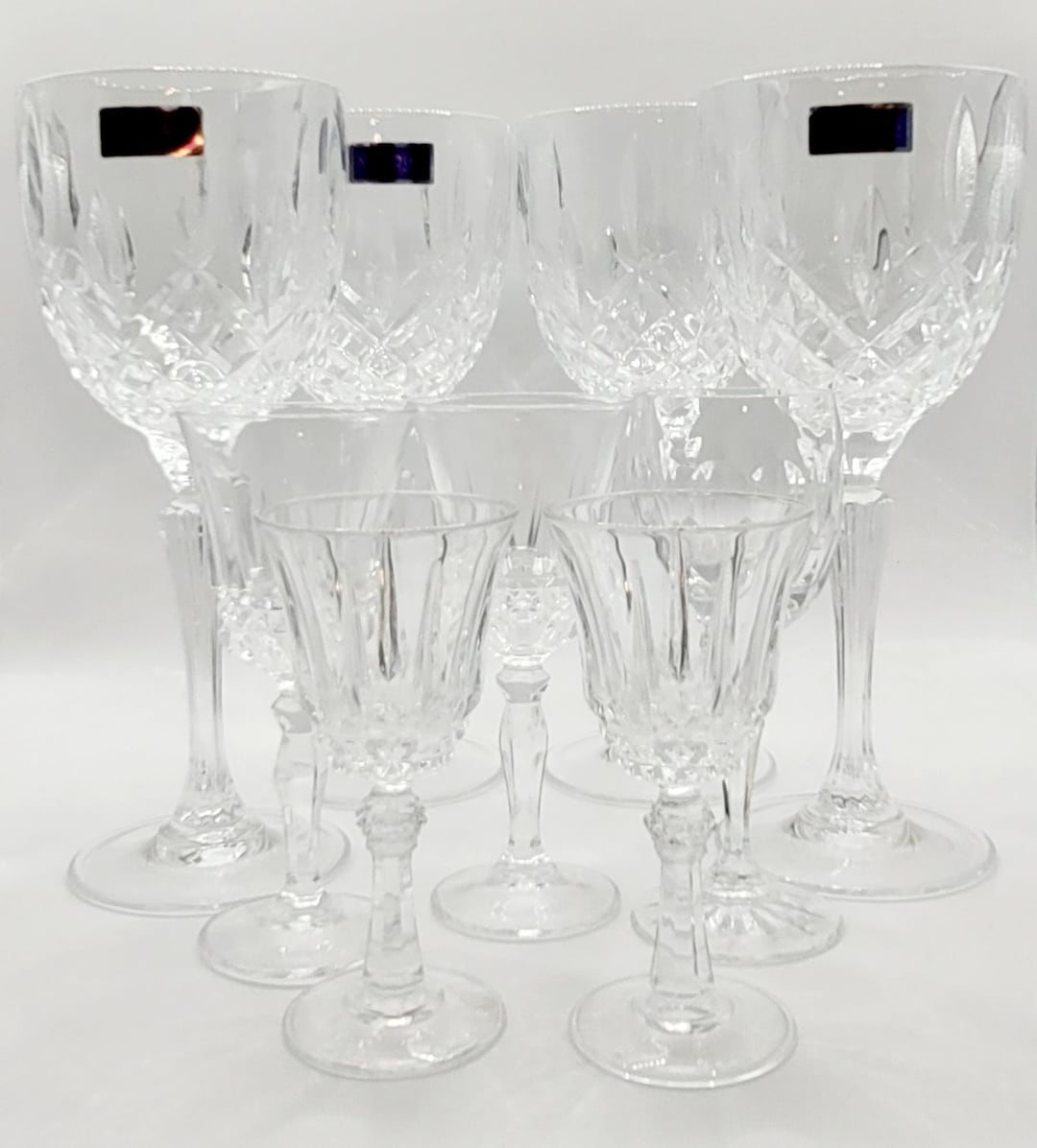 Vintage Crystal Glassware Set: Waterford Wine & Cordial Goblets - Etsy
