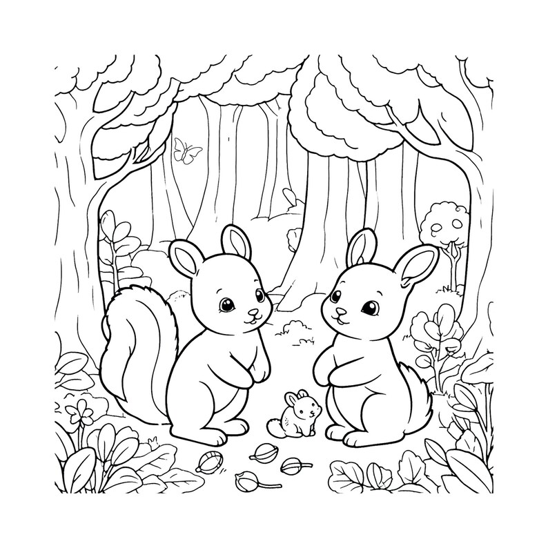 Forest Wonders: A Magical Coloring Adventure for Kids - Etsy