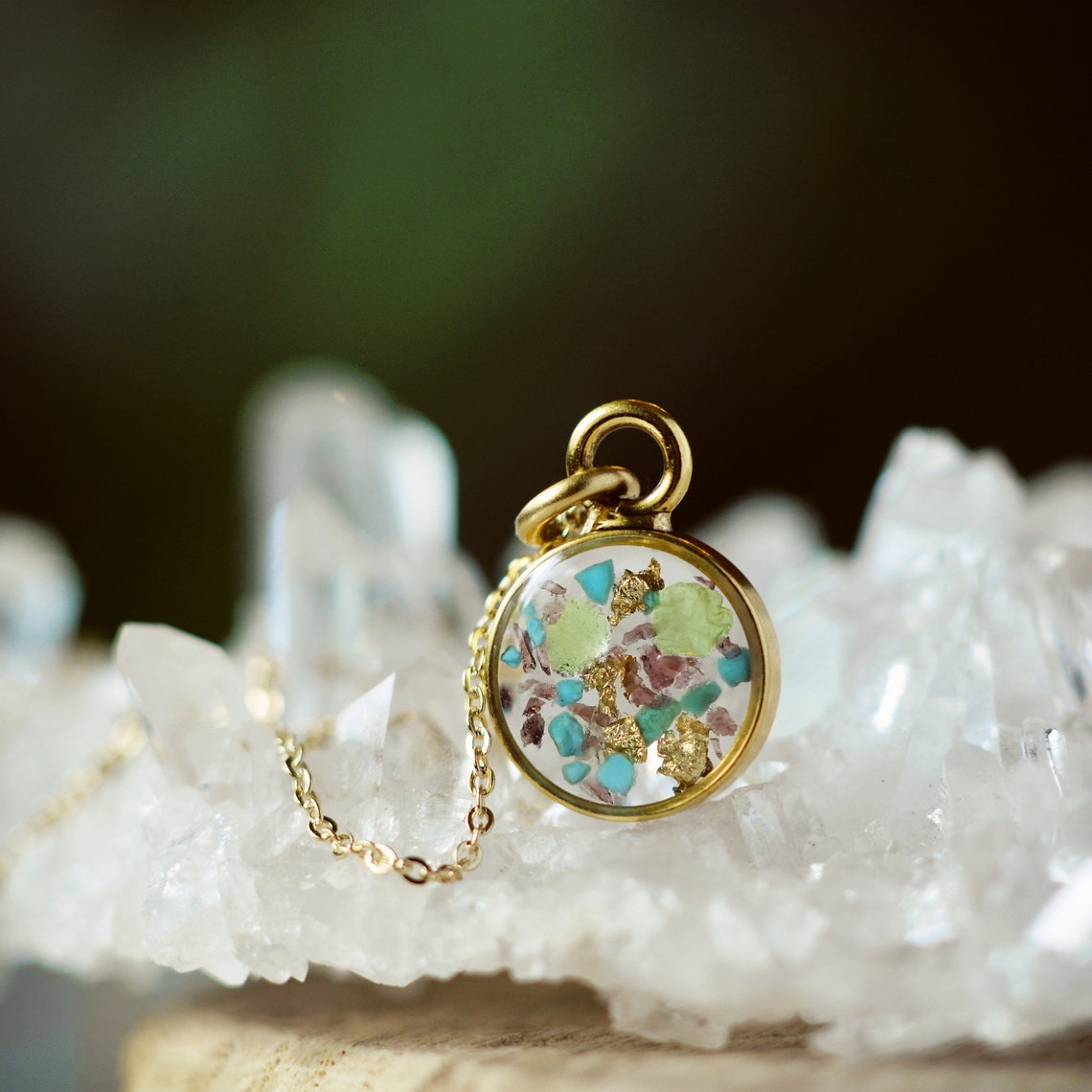 Floating Gemstone~ Birthstone Necklace- Choose Your Gemstones - Etsy
