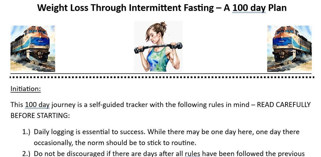 100 Day Weight Loss Challenge Template - Etsy