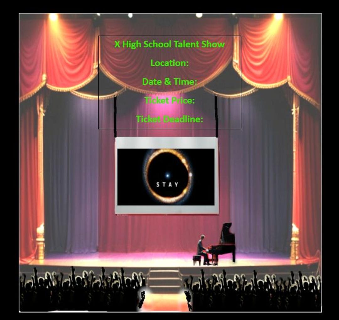 Editable Talent Show Event Template for Flyers and Posters ...