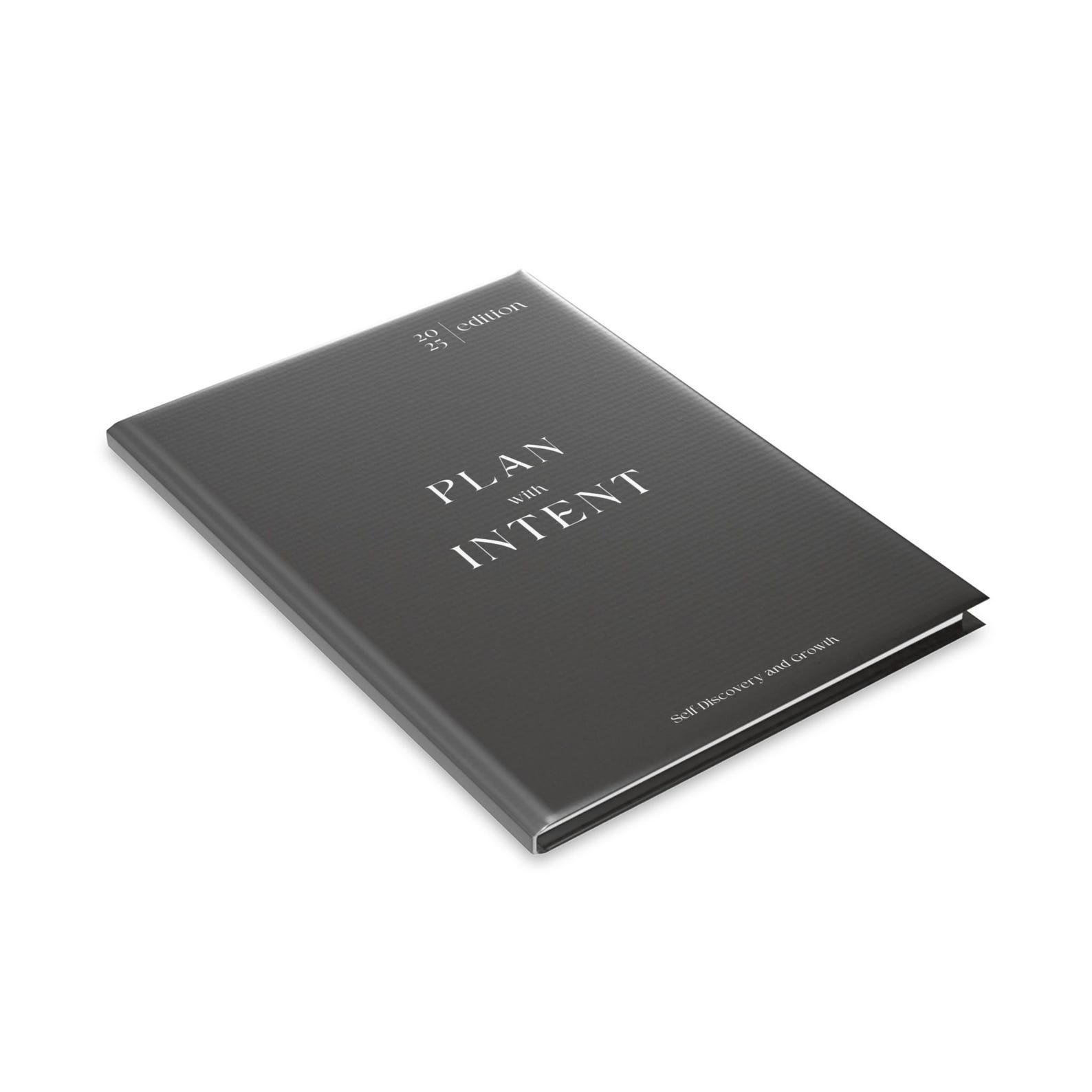 Black Hardcover Puffy Notebook | Plan With Intent 2025 Edition for ...