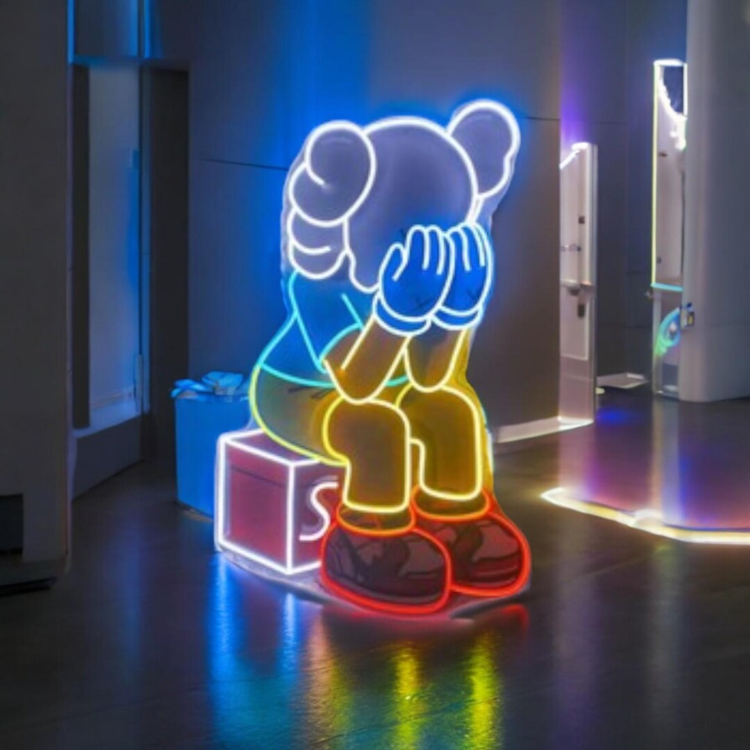 Anime Neon LED Sign – UV Printed Gaming Decor for Boys, Songoku Light ...