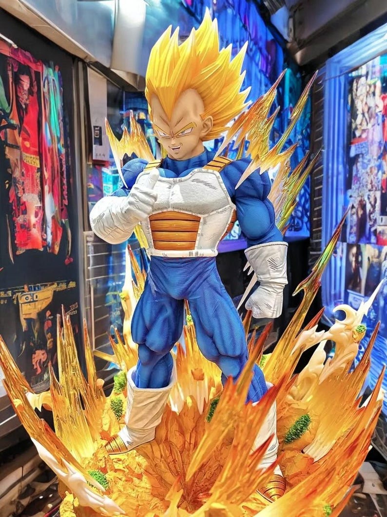 Dragon Ball GK Model Super Saiyan Vegeta Statue Scale Majin Vegeta ...