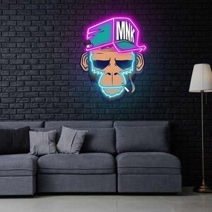 Anime Neon LED Sign – UV Printed Gaming Decor for Boys, Songoku Light ...