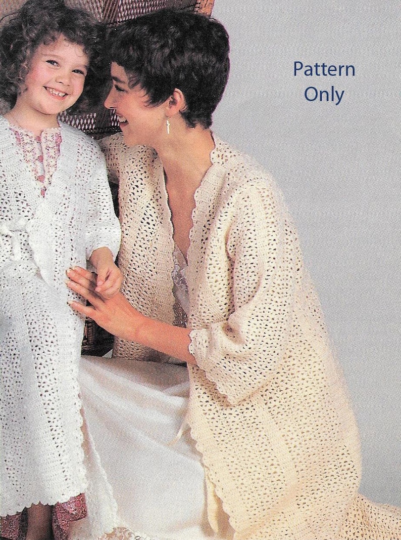 CROCHET PATTERN Vintage Mother's Robe - Etsy