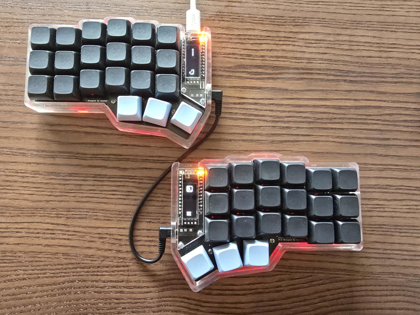 Custom Wired 42 Split Keyboard Corne V3 QMK - Etsy