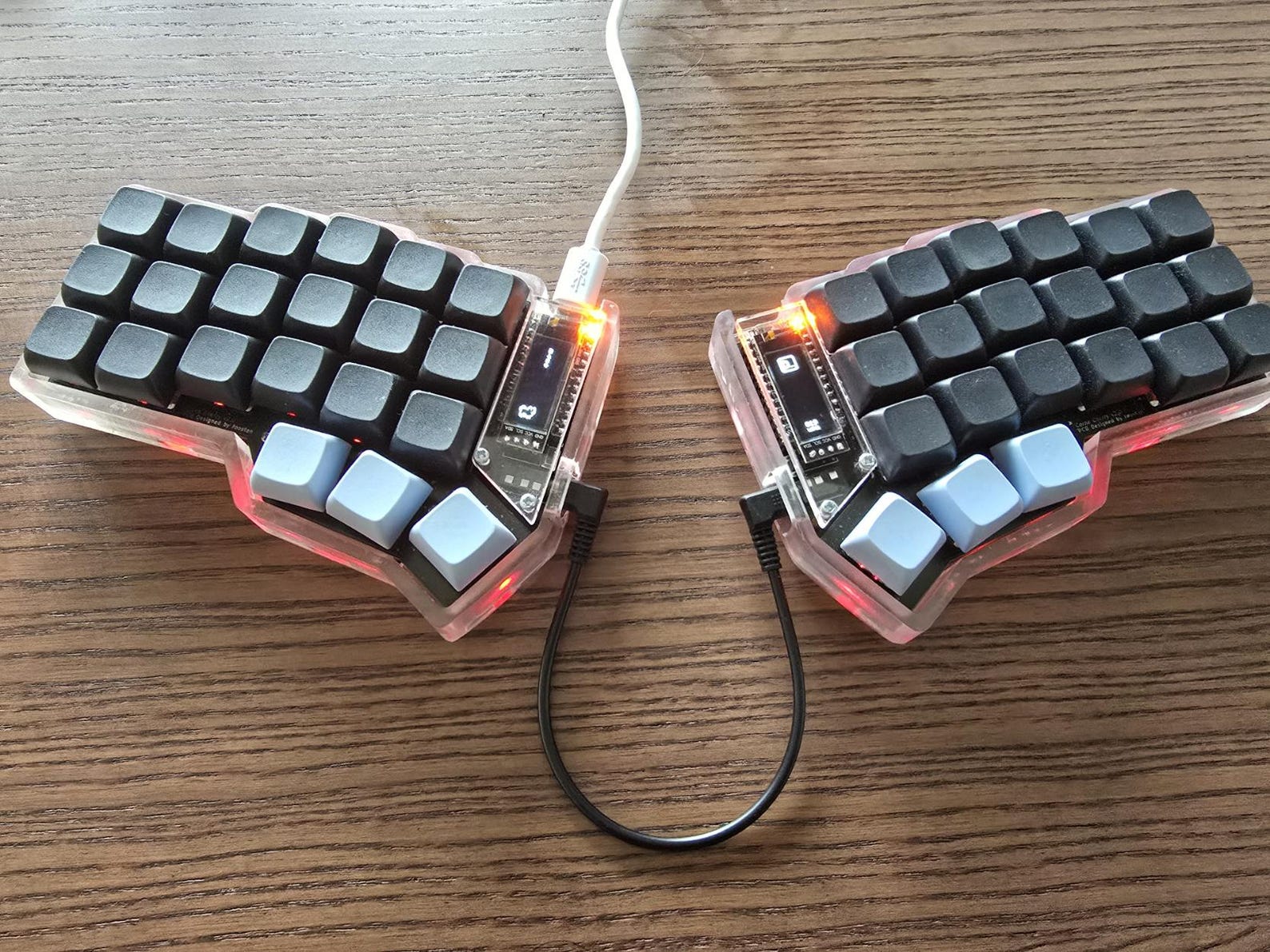 Custom Wired 42 Split Keyboard Corne V3 QMK - Etsy