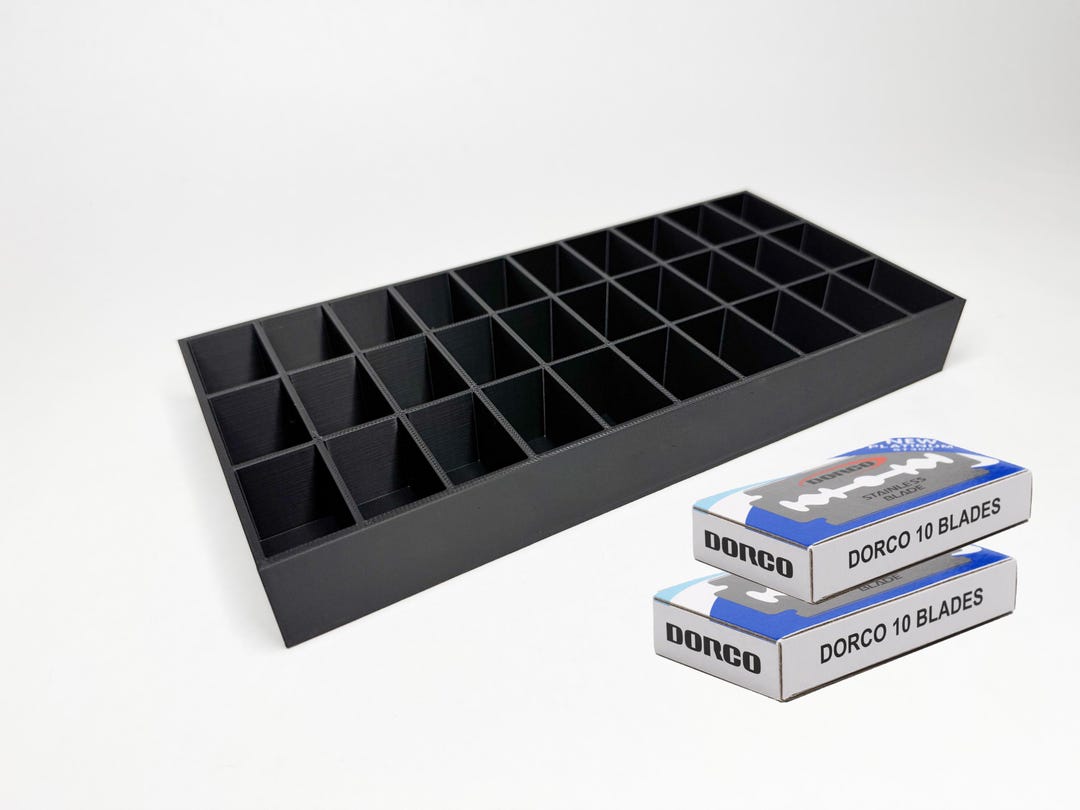 Ten Blade 30-slot Razor Blade Organizer: Barber Tool Storage - Etsy