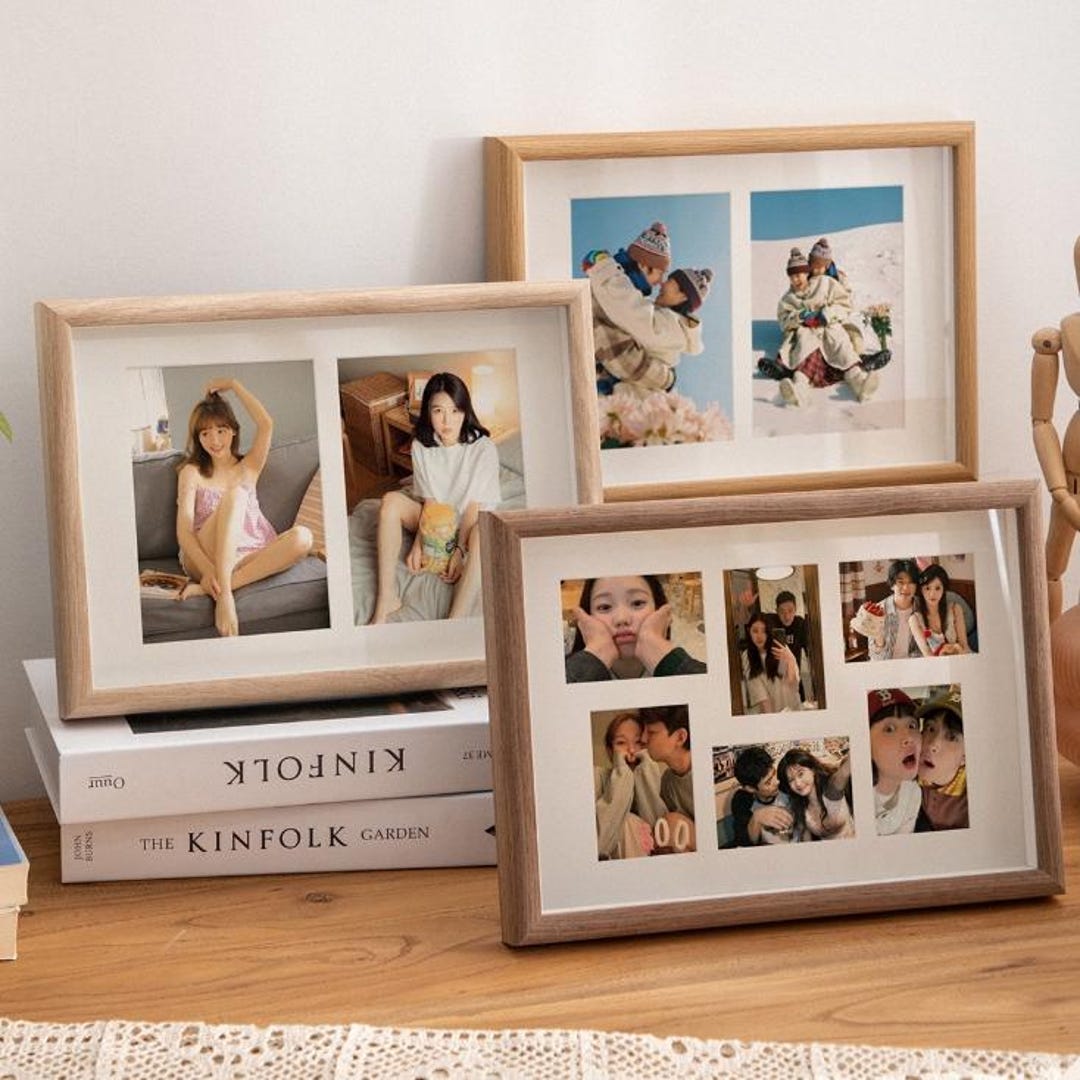 Wooden Photo Frame, Grid Photo Frame, Porous Cardboard Display Stand ...