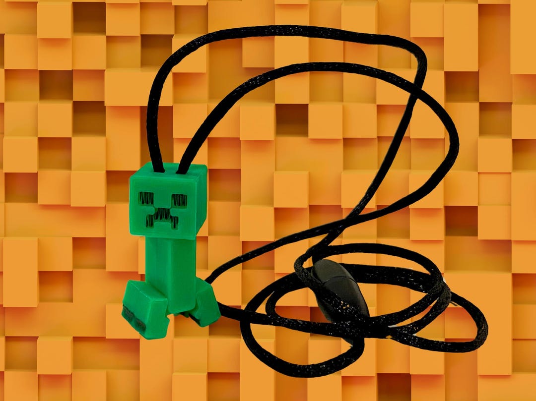 Minecraft Creeper Necklace (minecraft Inspired) - Etsy