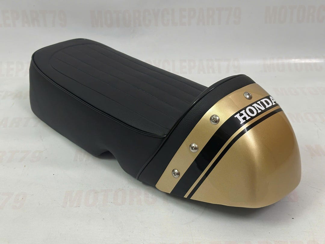 Honda SS50Z SS50 Z Cafe Racer Motorcycle Seat: Copper Cowl, Metal Pan ...