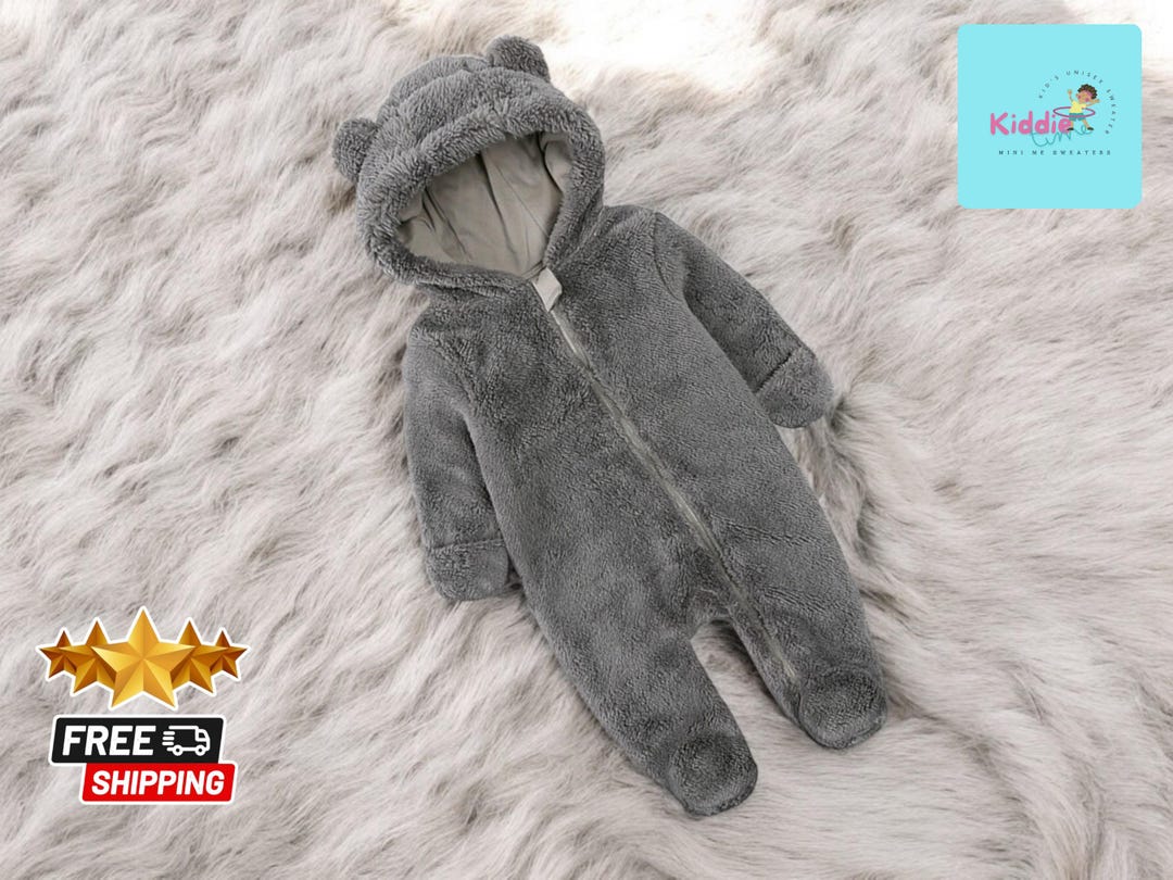 Cozy Baby Coveralls | Organic Cotton Infant Romper | Warm Toddler ...