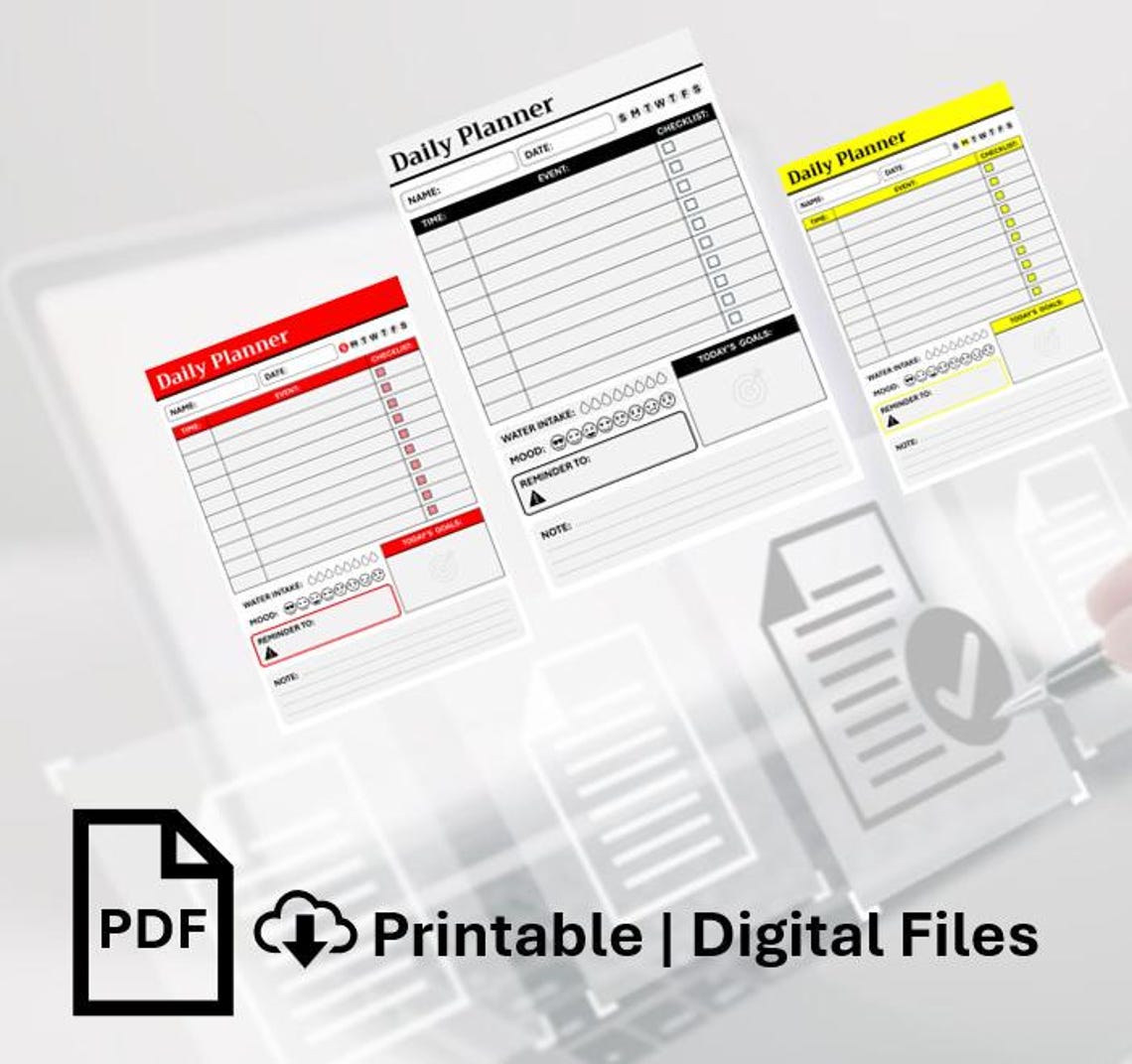Printable | Daily Planner, Daily Activity Schedule, My Daily Activities ...