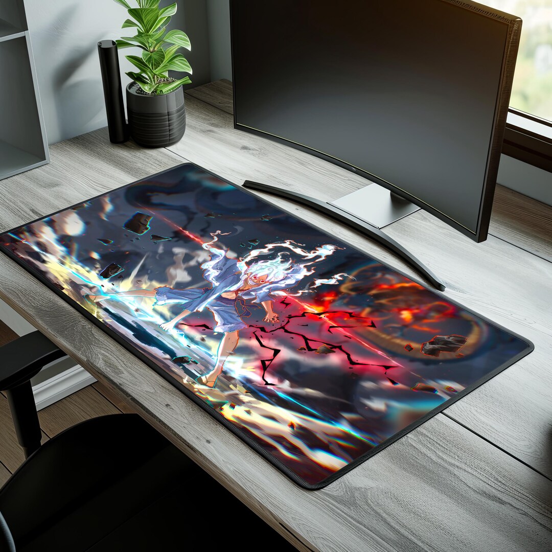 One Piece Gear 5 Luffy Desk Mat Premium Anime Gaming Mouse Pad ...
