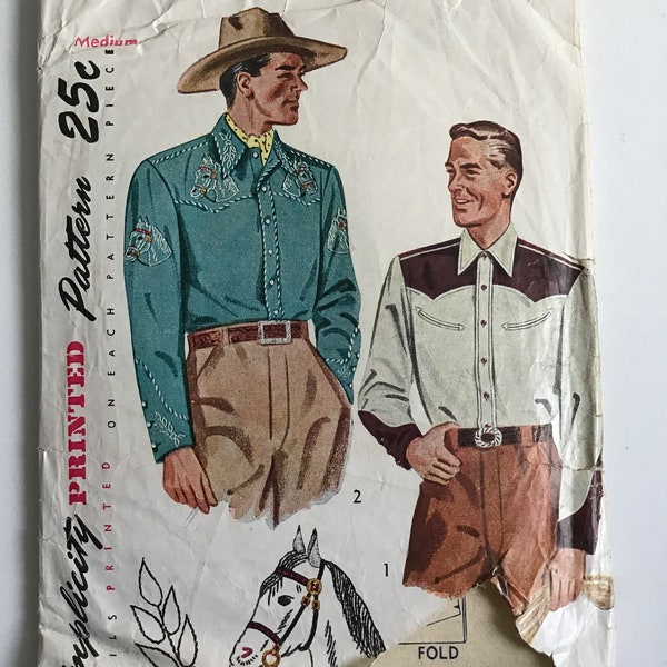 Western Shirt Sewing Pattern - Etsy