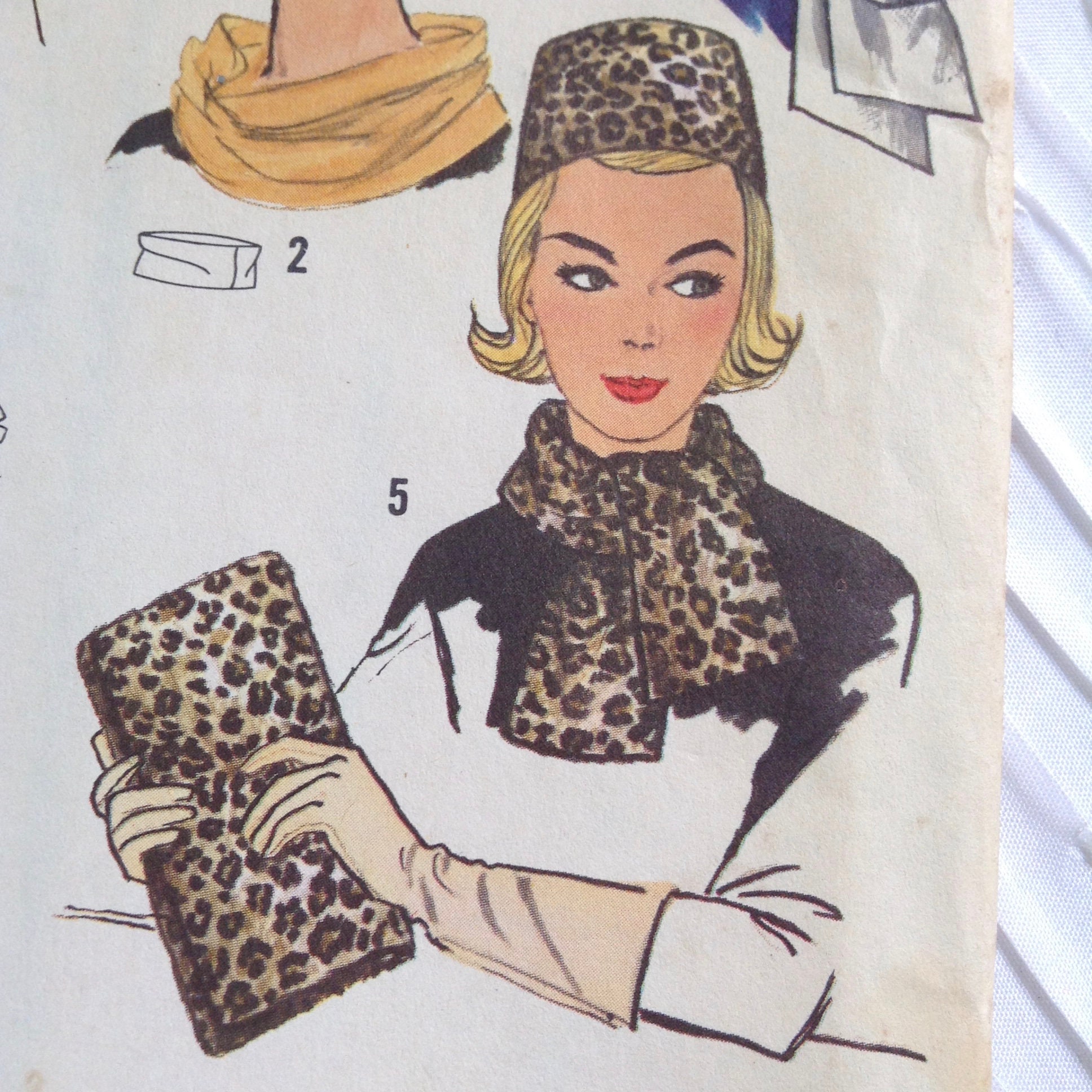 Original Hat Sewing Pattern. Uncut. Vintage 1960 . Simplicity. One Size ...