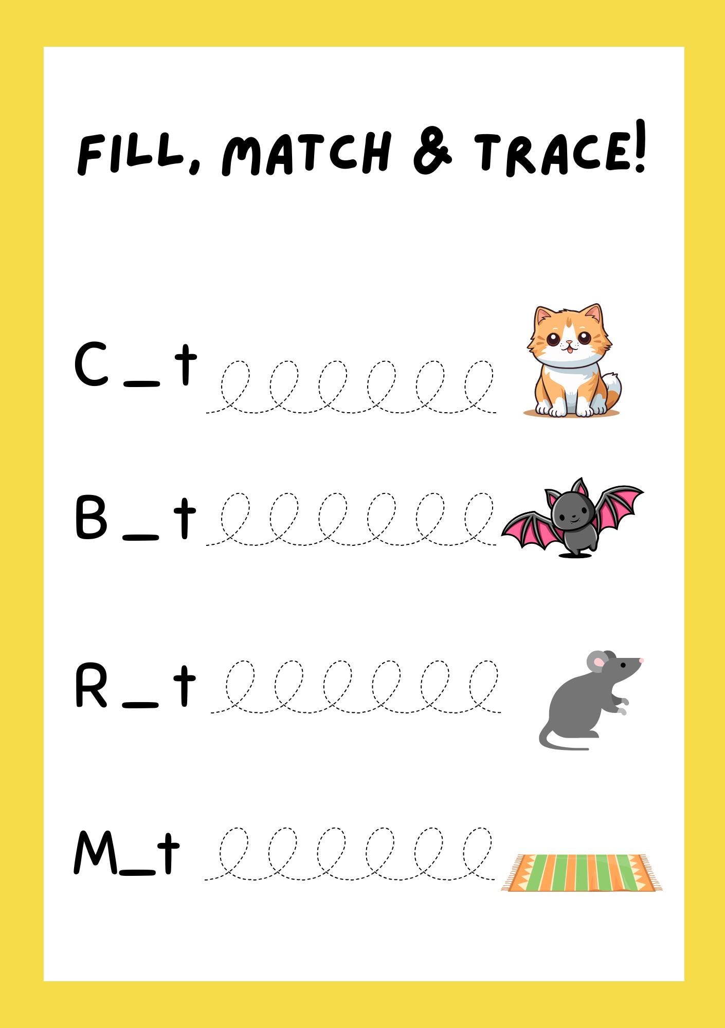 Alphablocks Themed Activity Book Worksheet for Kids Toddlers Preschool ...