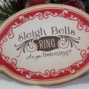 Sleigh Bells Christmas Gift Tags - Etsy