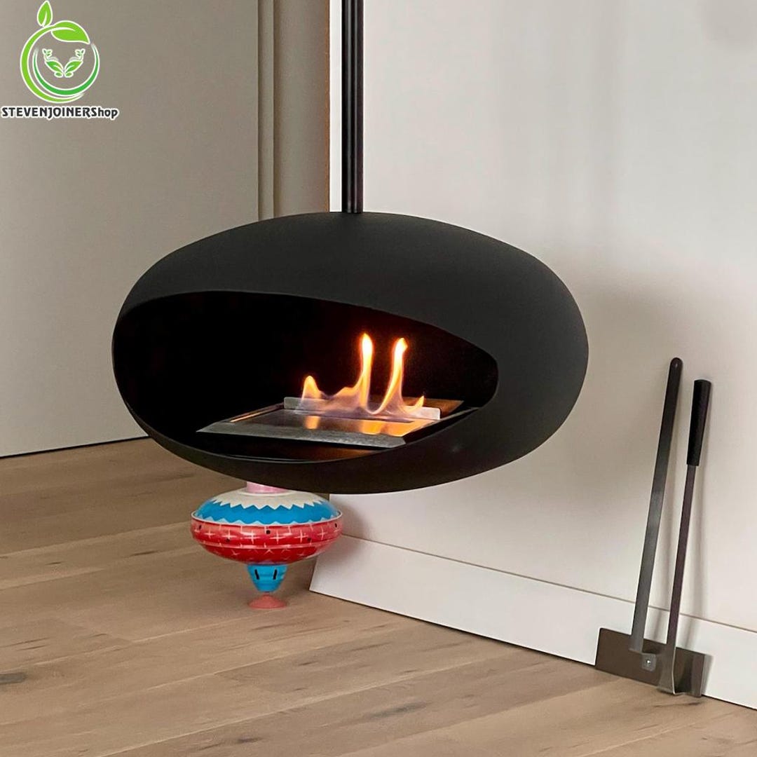 Modern Hanging Bio Ethanol Fireplace Ceiling Mounted - Etsy