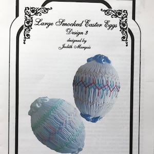 Large Smocked Easter Eggs- Design 3 by Judith Marquis - Etsy