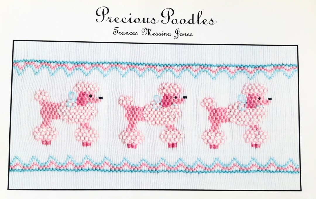 Smocking Plate precious Poodles by Frances Messina - Etsy