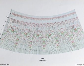 Smocking Plate medallion by Ellen Mccarn - Etsy