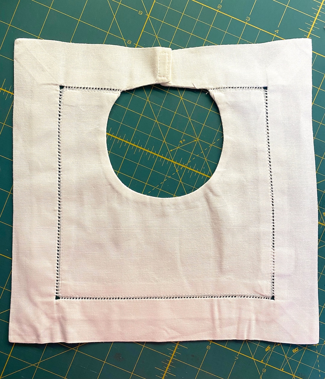 Linen Bib, Square White Linen Bib , Blank Bib, Gender Neutral Bib - Etsy