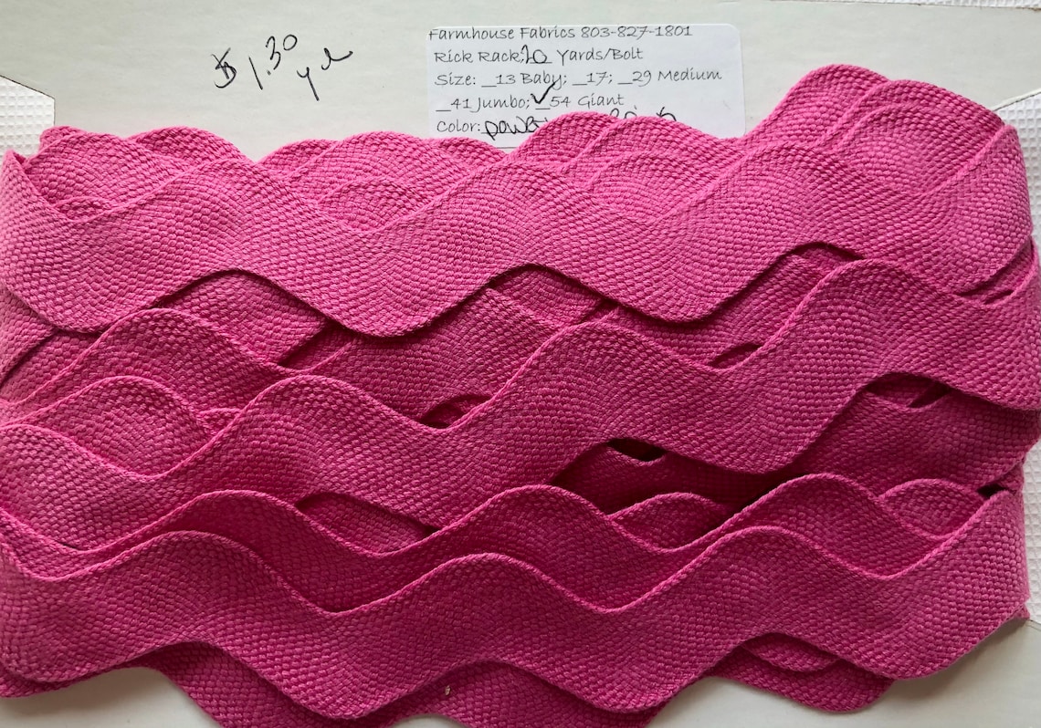 Farmhouse Fabrics Jumbo Rick Rack by the Yardwhite or - Etsy