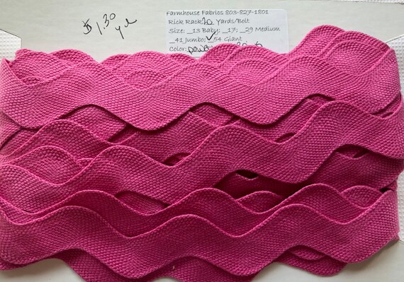 Farmhouse Fabrics Jumbo Rick Rack by the Yardwhite or | Etsy