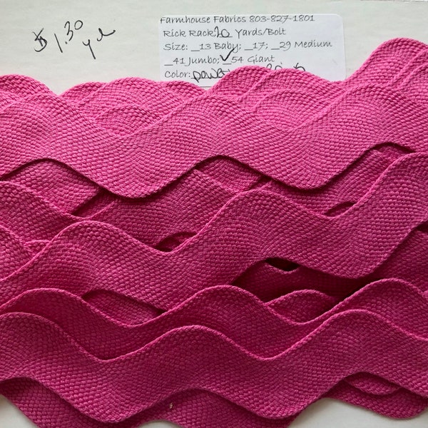 Pink Rick Rack - Etsy