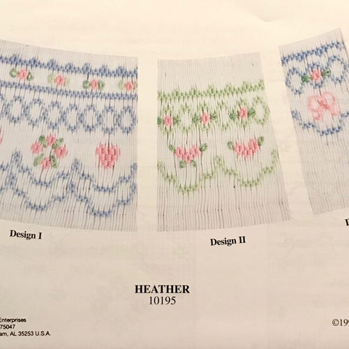 Baby Hearts for Kerry NEW Smocking Plate Ellen Mccarn - Etsy