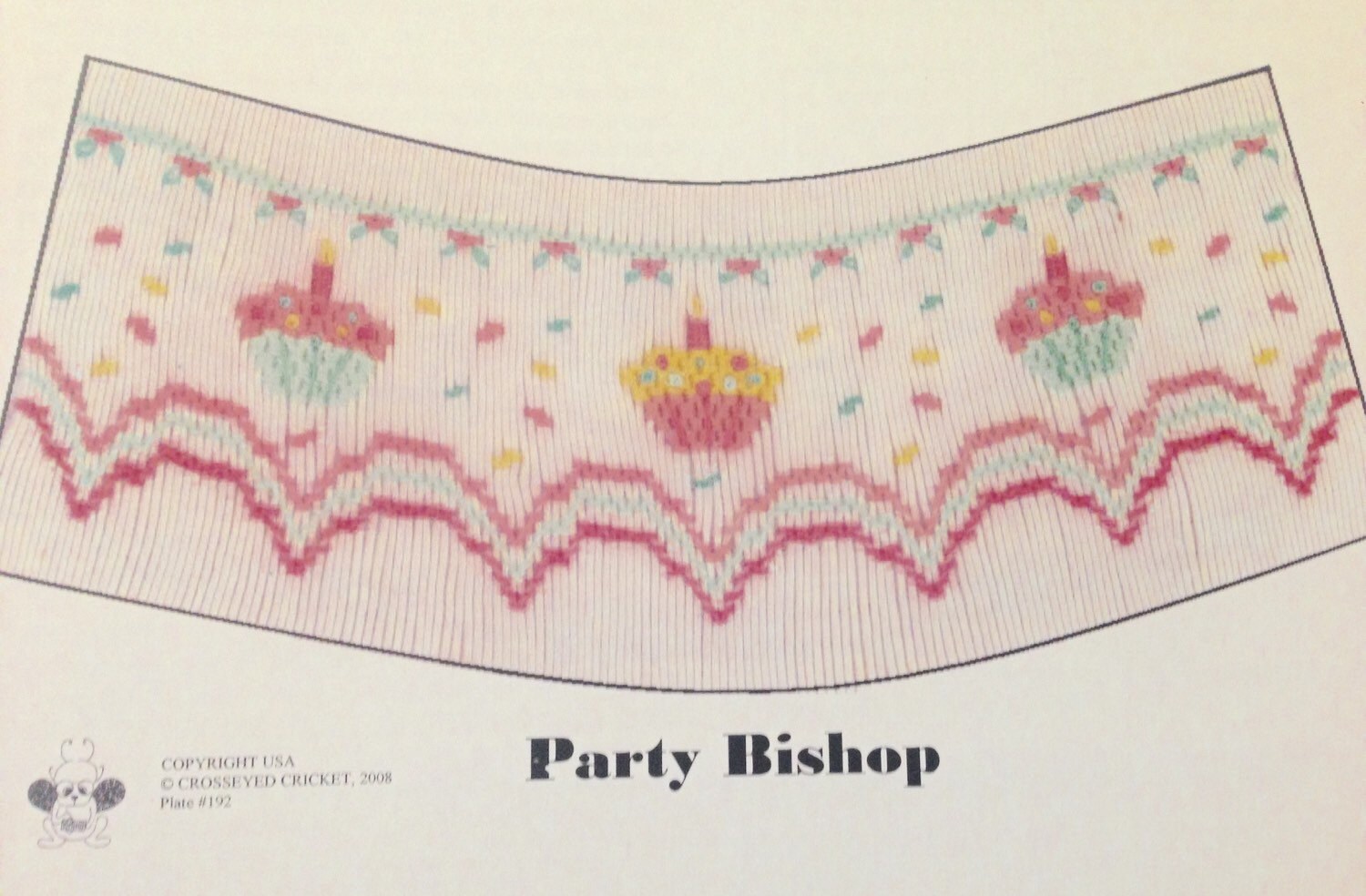 Smocking plate Party Bishop by Crosseyed Cricket | Etsy