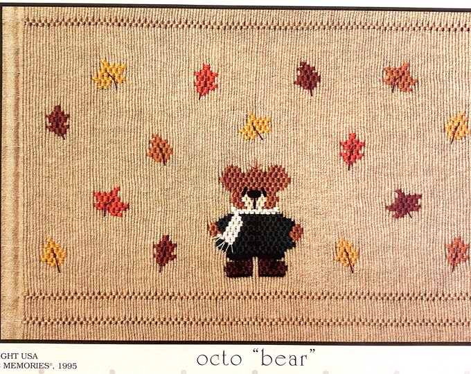 Octo “bear” Smocking Plate by Little Memories, Fall Smocking - Etsy