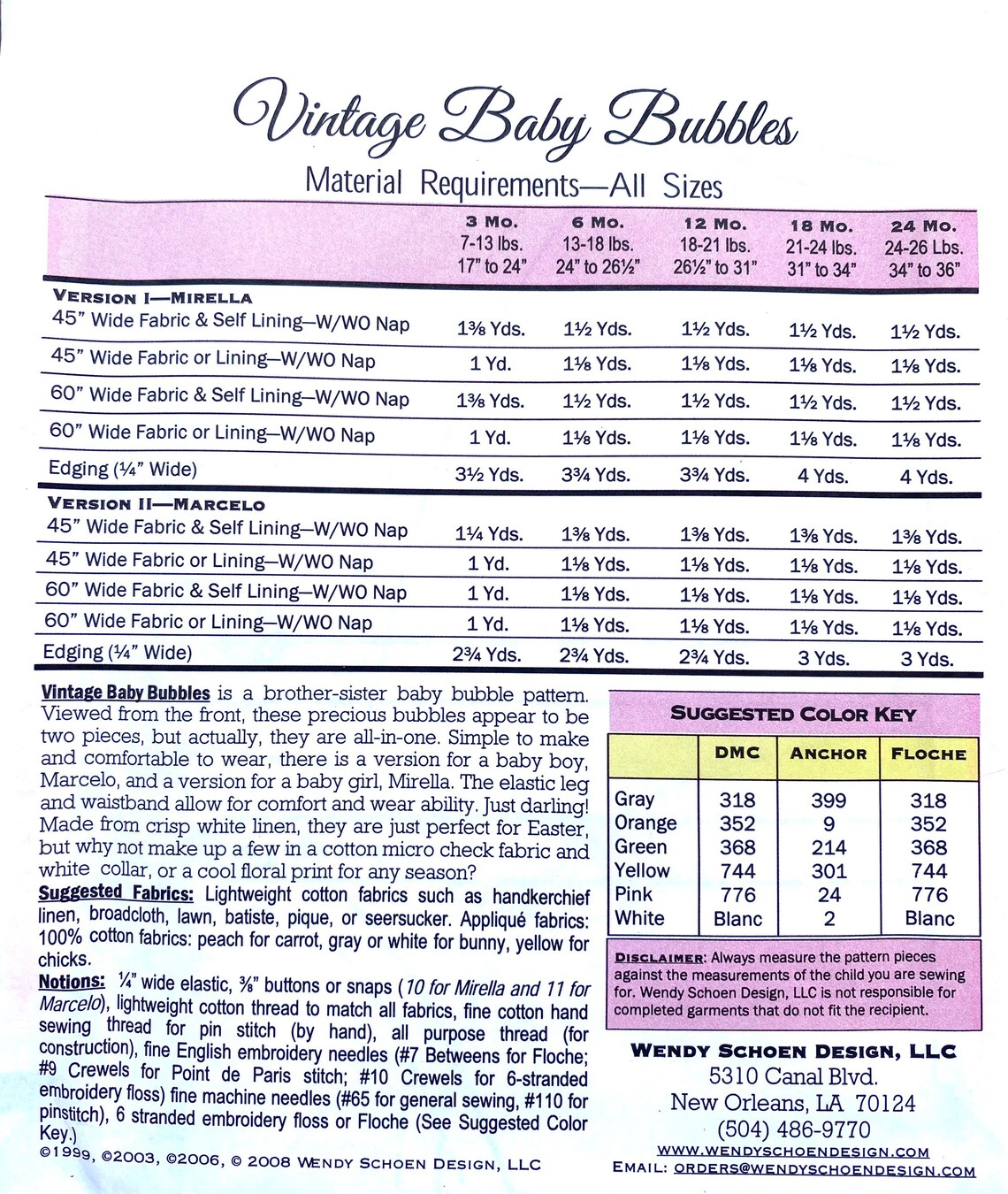 Pattern by Petite Poche “vintage Baby Bubbles” Sizes 3 to 24 Months ...