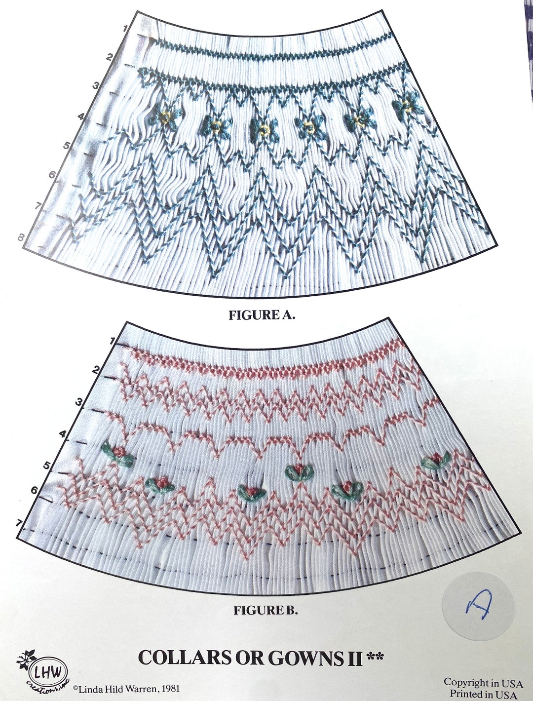 Collars or Gowns Smocking Plate Bishop Smocking Linda Warren - Etsy