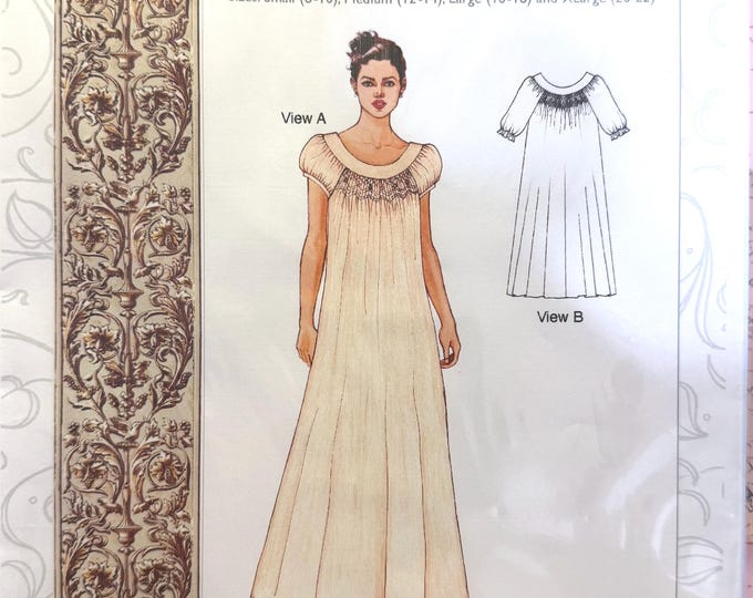 Women’s Smocked Round Yoke Blouse Pattern, Meco Modes Adult Pattern - Etsy