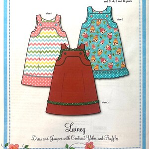 Summer Dress Sewing Pattern for Girls, Bonnie Blue Designs, 153 Lainey ...