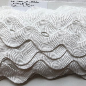 Farmhouse Fabrics Jumbo Rick Rack by the Yardwhite or Powerhouse Pink ...