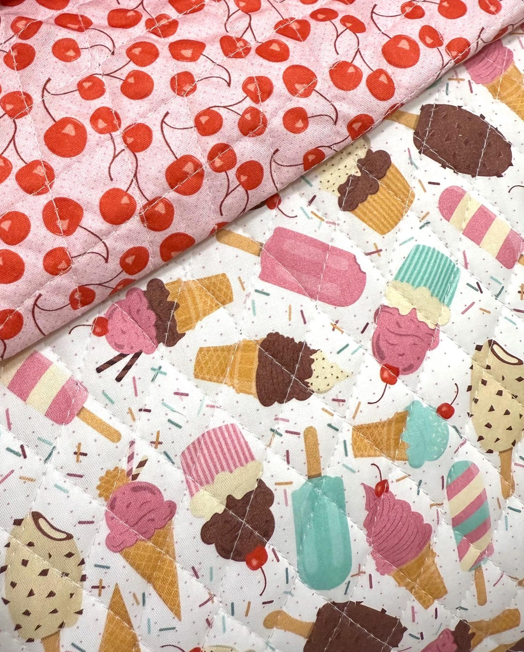 Ice Cream Toss Quilted Fabric by Paintbrush Studios: Reversible ...
