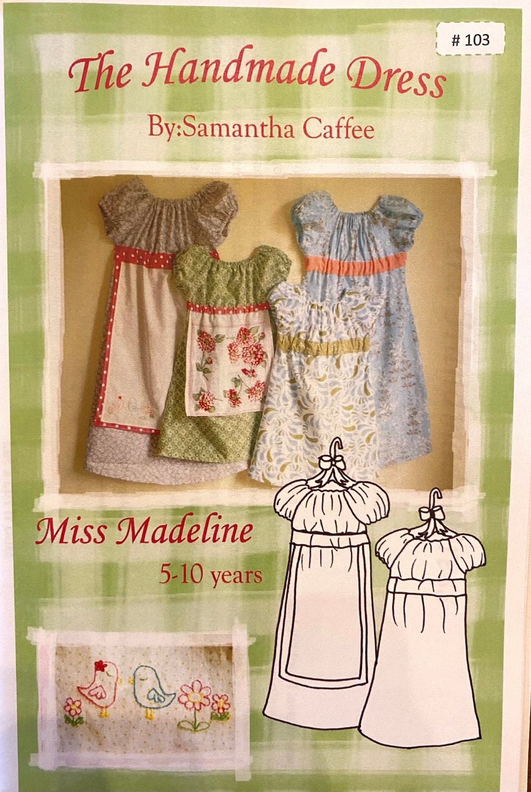 The Handmade Dress Sewing Pattern, Miss Madeline Child’s Dress Pattern ...