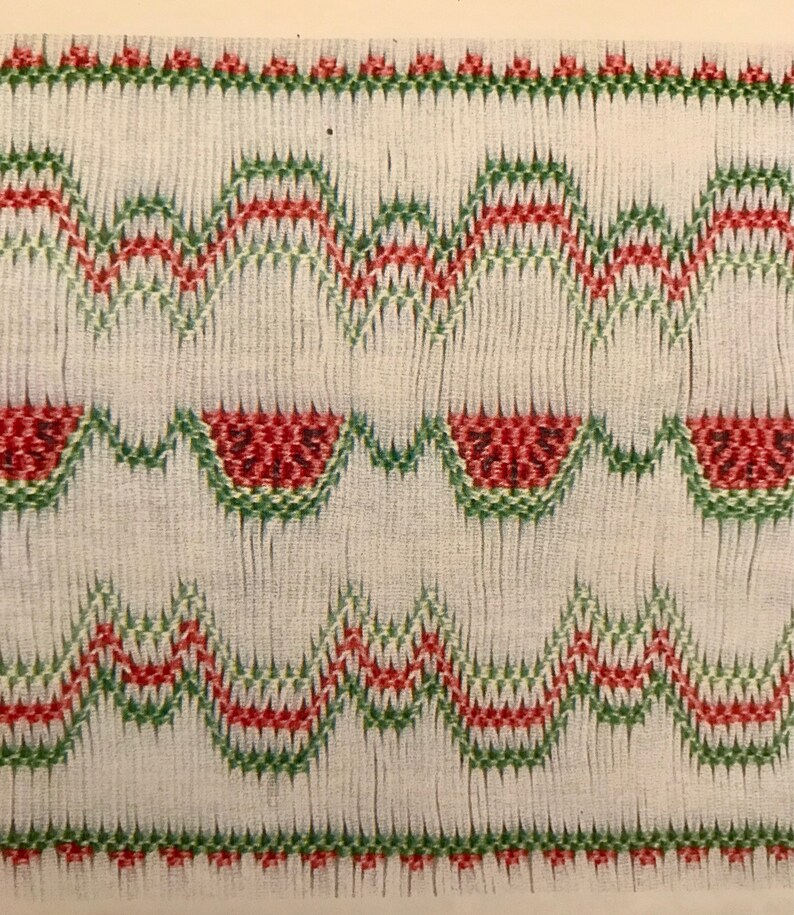 Smocking Plate "watermelons" by Ellen Mc Carn - Etsy