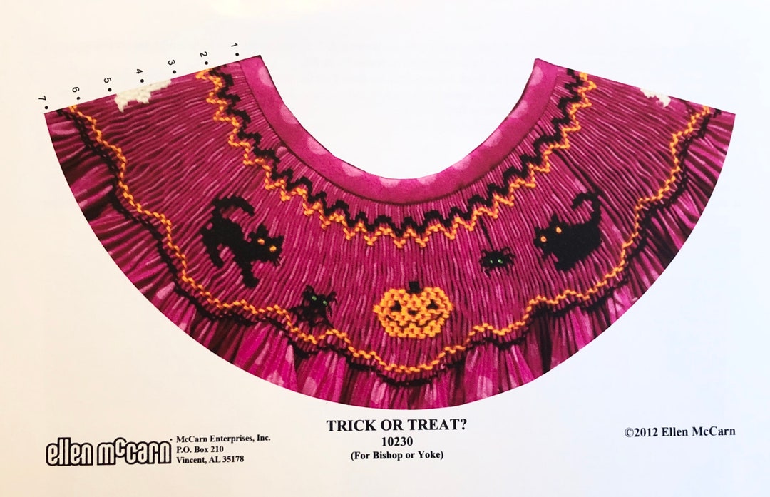 Smocking Plate "trick or Treat" 10230 by Ellen Mccarn - Etsy