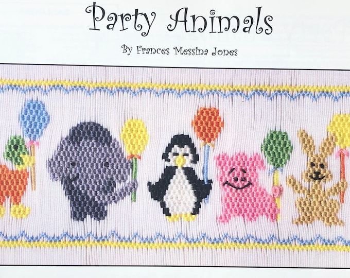 Smocking Plate "party Animals" by Frances Messina Jones - Etsy