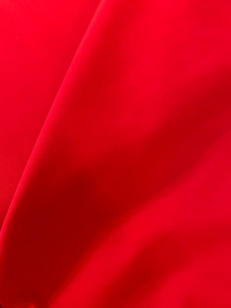 Red Broadcloth Fabric by the Yard - Etsy